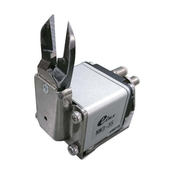 メカトロ部品 軸受・駆動機器・伝導部品 ロボットハンド用パーツ ●刃がワーク面にスライドし、きれいなカット面を確保するプル・プッシュ動作内蔵です。●用途に合わせて様々なカットに対応する事ができます。●形状：正長刃●幅(mm)：45●奥行(m...