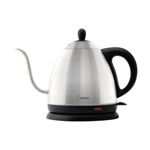 研究用品 厨房用品 厨房機器 ●湯量が調節しやすい細口タイプです。●スイッチ一つでお湯が沸きます。●持ち運びやすいコンパクトサイズです。●使わない時はスタンドの裏側にコードを巻き付けてコンパクトに収納できます。●色：シルバー●容量(L)：0...