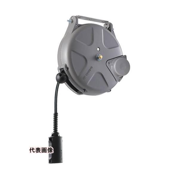 空圧用品 流体継手・チューブ エアリール ●ゆっくり巻き戻るブレーキ機構付きで、安全性を最優先しています。●劣化やパンクの原因となるホースの折れ曲がりを樹脂スプリングが軽減します●簡単ホース交換機構（継手仕様）です。●必要に応じた首振り機能...