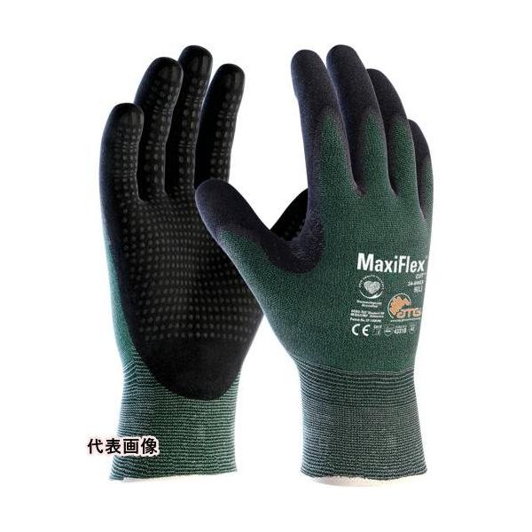 保護具 作業手袋 耐切創手袋 ●特許取得のマイクロ発泡ニトリルコーティングは熱と蒸れを360°全方向から放出し、手の温度を最適に保ちます。●滑り止めドット加工により、手袋のコーティング面のクッション性が向上しています。●独自の特殊高機能繊維...