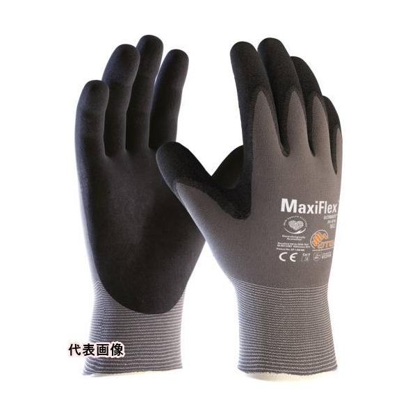 保護具 作業手袋 すべり止め背抜き手袋 ●特許取得のマイクロ発泡ニトリルコーティングは熱と蒸れを360°全方向から放出し、手の温度を最適に保ちます。●従来の発泡ニトリルゴムより25％薄いながらも2倍の機械的性能を有しています。●自然な人の手...