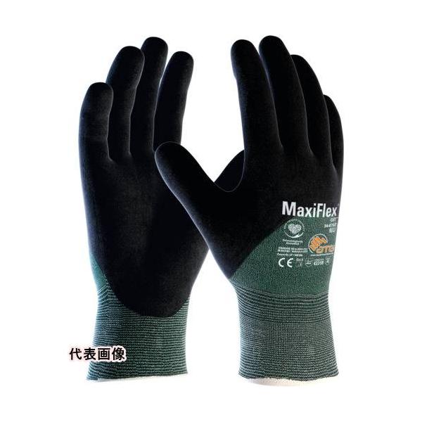 保護具 作業手袋 ニトリルゴム手袋 ●特許取得のマイクロ発泡ニトリルコーティングは熱と蒸れを360°全方向から放出し、手の温度を最適に保ちます。●独自の特殊高機能繊維により耐切創と快適性を両立しています。●親指と人差し指間の指又を補強するこ...