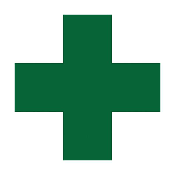 保護具 ヘルメット・軽作業帽 ヘルメット関連用品 ●ヘルメット用の緑十字型反射ステッカーです。●シワが入りにくく、ヘルメットの曲面部にも簡単・キレイに貼ることができます。●ヘルメットに。●色：緑●表示内容：緑十字マーク●縦(mm)：120●...