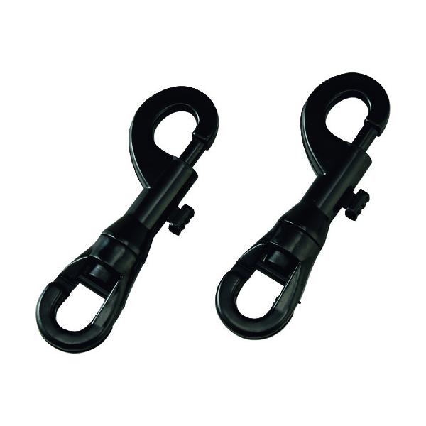 安全用品 安全用品 プラチェーン ●プラスチックチェーンの連結やスタンドへの取り付けに簡単・便利です。●プラスチックチェーンの連結等に。●色：黒●外径寸法(mm)：99×10×12●全長(mm)：99●セット商品：2個1組●ナイロン