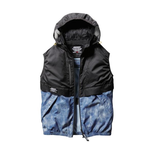 環境改善用品 暑さ対策用品 冷却衣服 ●撥水性と耐久性を兼ねそなえ、空気漏れも防ぐマイクロリップクロス仕様です。●紫外線から肌を守るＵＶカット機能（遮蔽率99％、UPF50+）付です。●背ヨークに保冷剤を収納可能な通気エアダクトポケットを配...