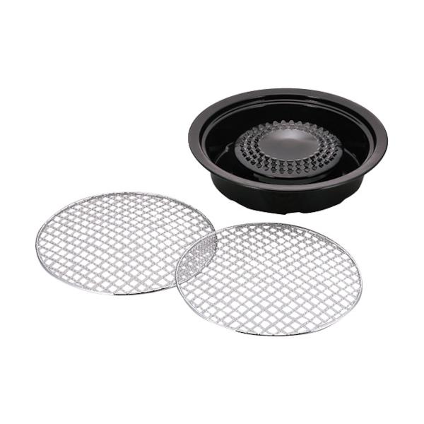 研究用品 厨房用品 調理器具 ●カセットこんろで七輪焼きの味わい、ふっくらおいしい網焼きが楽しめます。●高さ(mm)：66●直径(mm)：290●焼網サイズ:直径約250mm●焼網2枚