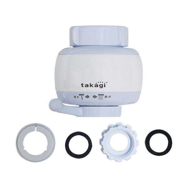 工事・照明用品 管工機材 混合栓・水栓 ●簡単取り付けの家庭用簡易浄水器です。(使いきりタイプ)●蛇口に取り付けるだけで水道水の塩素を除去できる商品です。●レバーで浄水／原水の切り替えができます。(ろ過流量 1.0L/分、浄水能力 400L...