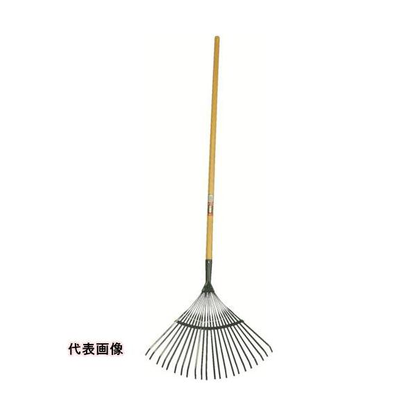 工事・照明用品 土木作業・大工用品 レーキ・ツルハシ ●爪幅が広く平らになっているので芝生を傷めにくく、刈った芝を楽にかき寄せることが出来ます。●芝生専用の清掃、整地作業。●全長(mm)：1500●先幅(mm)：480●爪長さ(mm)：35...