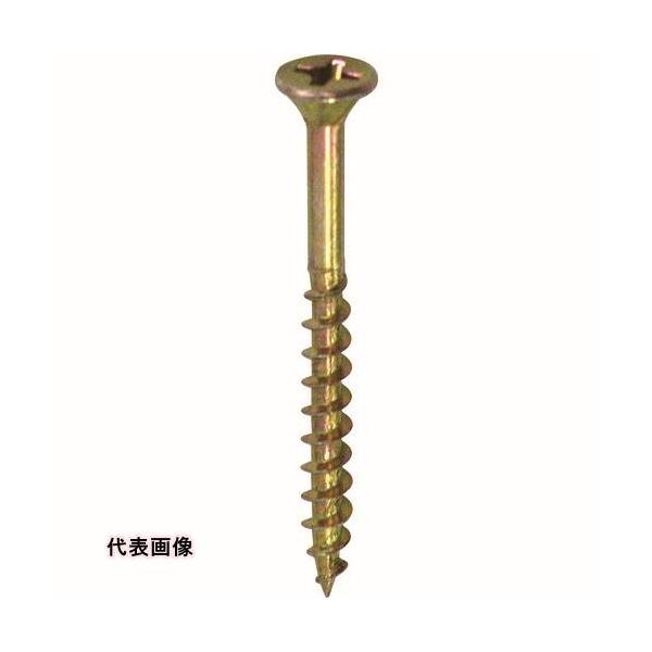 金物・建築資材 ねじ・ボルト・ナット 木工用ねじ ●頭部下のフレキ加工で木材を切削し、頭浮きを防ぎます。●軸が細く、先端足割れ加工のため木割れしにくいです。●寸法(mm)d：3.3●全長(mm)：40●ねじ部長さ(mm)：26●タイプ：半ネ...