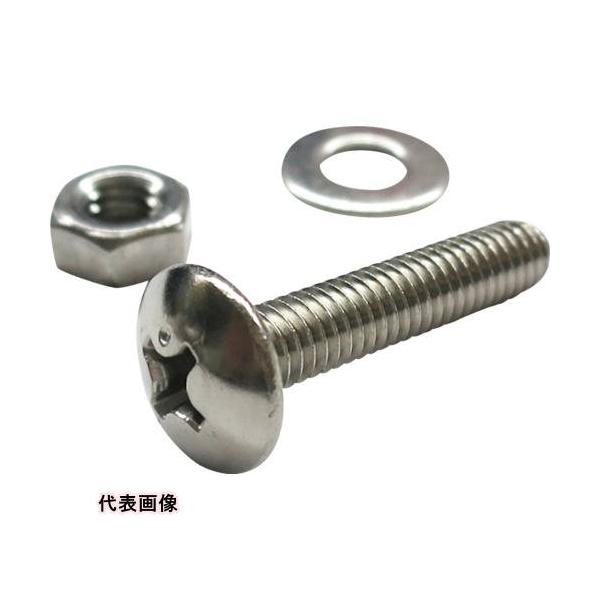 金物・建築資材 ねじ・ボルト・ナット 小ねじ ●ステンレス(SUS　XM7)のトラス小ネジです。●必要な分だけ購入しやすい少量パックです。●寸法(mm)d：M4●寸法(mm)L：10●適合ドライバー：十字#2●頭部径(mm)：9.4●頭部厚...