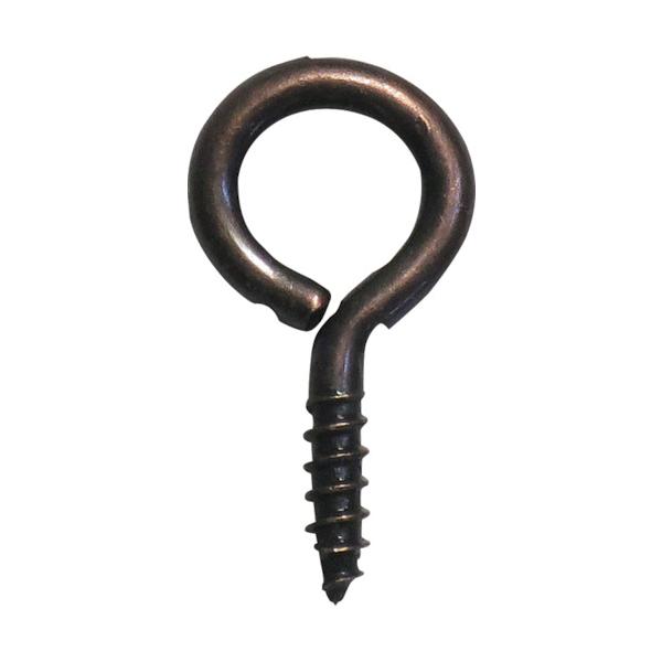 金物・建築資材 建築金物 吊金具 ●購入しやすい少量パックです。●リングタイプの吊り金具です。●木下地にねじ込み、吊・固定場所の新設に。●線径(mm)：5.3●S(mm)：18.3●D(mm)：27.1●内径(mm)：15.4●スチール●ブ...