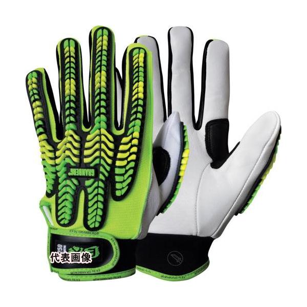 保護具 作業手袋 耐切創手袋 ●手の甲のTPRゴム製耐衝撃材が衝撃を吸収しながらも柔軟な着用感を実現します。●手のひらと指部分は耐切創レベルＤに準拠しています。●手のひらは山羊革製なので耐久性とグリップ性に優れています。●手の甲にスパンデッ...