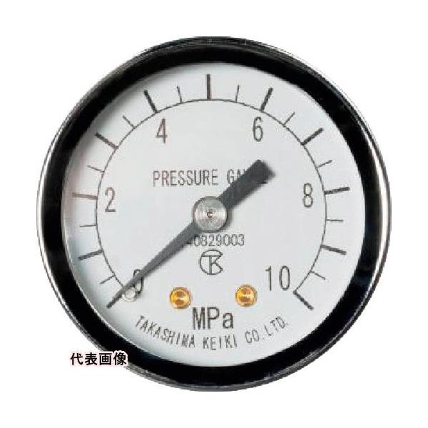 測定・計測用品 工業用計測機器 圧力計 ●機器、装置への組込みにピッタリサイズの小型圧力計です。●空気機器から油圧機器まであらゆる装置に対応です。●圧力レンジ(MPa)：0.0〜0.25●最小目盛(MPa)：0.01●呼称：KG D4 R1...