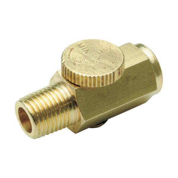 空圧用品 空圧・油圧機器 エアユニット ●エアの流量を調節するためのレギュレーターです。●エアツールやエア配管の途中に取り付けて使用します。●全長(mm)：41●重量(g)：65●ねじサイズ：R1/4、Rc1/4●二面幅(mm)：17