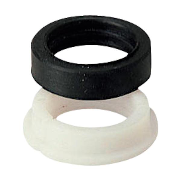 工事・照明用品 管工機材 給水設備用継手 ●万能ホーム水栓呼13のナット部分から水もれする場合の補修用パッキンです。●先端に常時ホースが接続され荷重がかかる場合に使用する商品です。●万能ホーム水栓呼13の補修用●NBR、POM