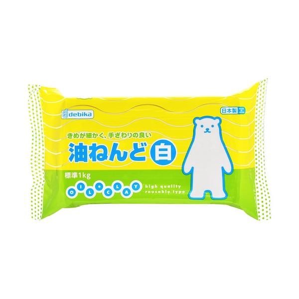 オフィス・住設用品 文房具 工作用品 ●きめが細かく、手ざわりの良い、レギュラータイプの油ねんど。●色：白●容量(g)：1000●幅（mm）：160●奥行（mm）：38●高さ（mm）：95