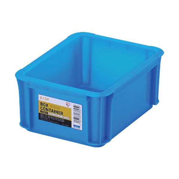 物流・保管用品 コンテナ・パレット ボックス型コンテナ ●収納用品として暮らしのさまざまな場面で多目的に活用できるBOXコンテナです。●収納に。●容量(L)：1.5●色：ブルー●外形寸法(mm)間口：189●外形寸法(mm)奥行：156●外...