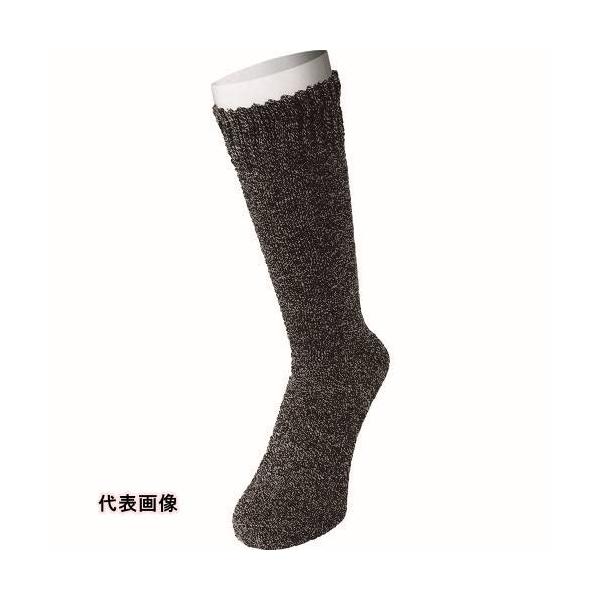 保護具 作業服 靴下 ●裏オールパイルでしっかり保温の防寒靴下です。●サポート付きでずれにくいです。●冬季の作業全般に。●色：ブラック●タイプ：先丸●サイズ：フリー●アクリル、ポリエステル