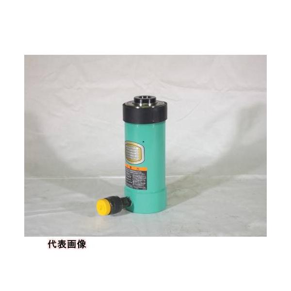 荷役用品 ウインチ・ジャッキ 油圧ジャッキ ●手動、電動油圧ポンプとの組合わせは、自由に選択できます。●シリンダ・ピストンはSCM435で熱処理をした強力材です。●カップラネジ径はNPT3/8です。●中空ジャッキはジャッキ中心部に貫通穴があ...