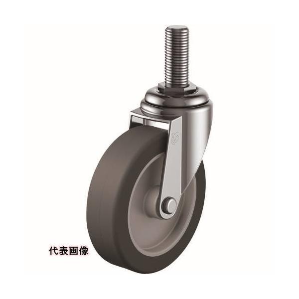 金物・建築資材 キャスター ねじ込み式樹脂車 ●高級感のあるクロムメッキ仕上げで装飾性に優れます。●軽量で床面を汚しにくいエラストマー車輪を使用しています。●ラック、ワゴンなどに。●車輪径D(mm)：65●タイプ：自在式●許容荷重(daN)...