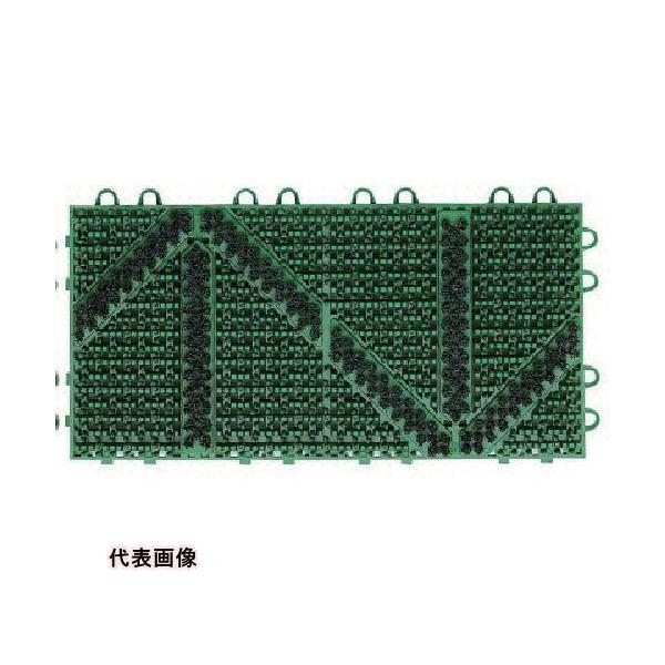 清掃・衛生用品 床材用品 玄関マット ●3種類のタフなブラシで3段階ブラッシングが可能です。●頑固な泥汚れを強力にかき取ります。●除じん用マット（屋外用）。●色：緑●厚さ(mm)：22●横(mm)：300●縦(mm)：150●エチレン酢酸ビ...