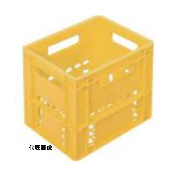 物流・保管用品 コンテナ・パレット メッシュコンテナ ●乳業用クレートとして幅広く使用できます。●容量(L)：17.6●色：オレンジイエロー●外形寸法(mm)間口：340●外形寸法(mm)奥行：264●外形寸法(mm)高さ：275●有効内寸...