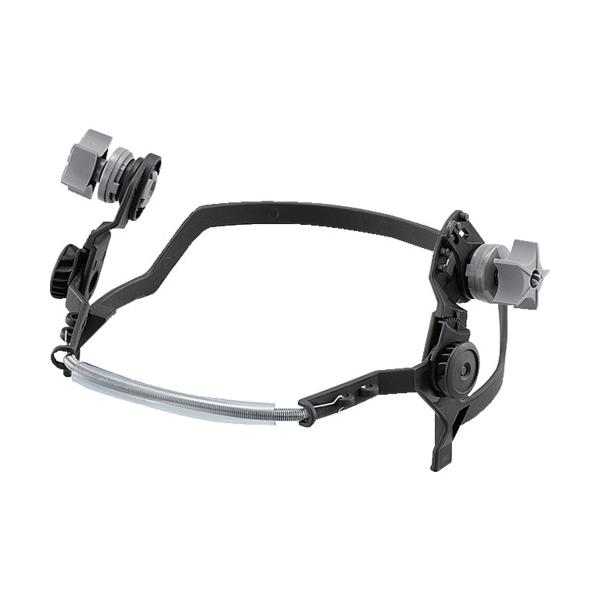 工事・照明用品 溶接用品 遮光メガネ ●ヘルメット取付型の遮光面用ヘッドバンドです。●ヘルメット取付型ヘッドバンド交換用●HAYATE・HAYATE2・MR-410・MR-415・MR-450・MR-460・MR-450Ｍ・MR-460M・...