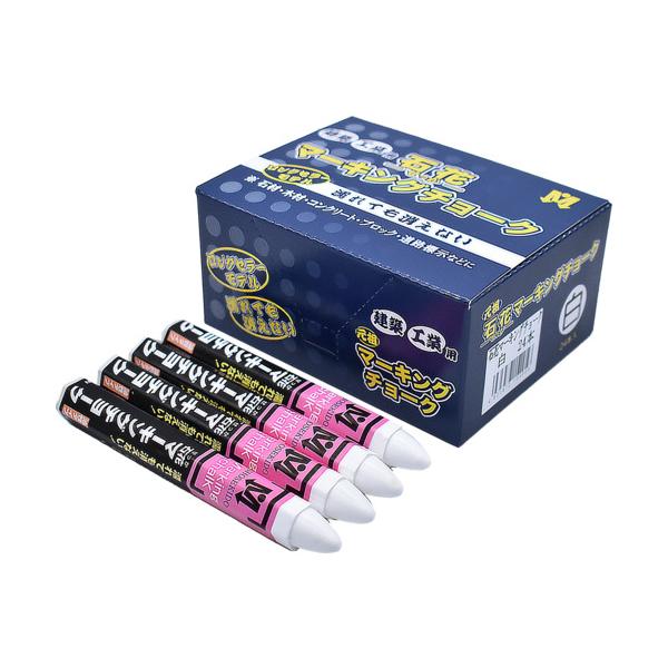 測定・計測用品 測量用品 建築用筆記具 ●濡れても消えない材木チョークです。●色が鮮やかでよく見えます。●冬の寒さにも耐えられる「マーキングチョーク」です。車内等の高温環境・低温環境にも強く温度の変化にも対応させました。●木材、道路表示、ブ...