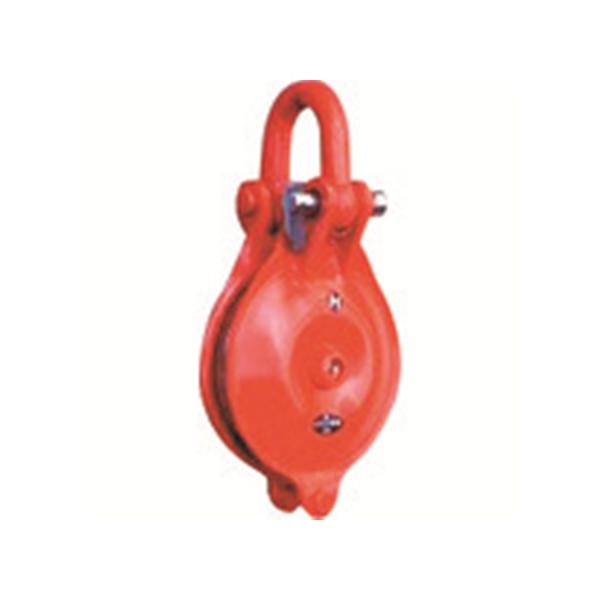 金物・建築資材 建築金物 荷役金具 ●D(mm)：60●オタフク滑車　シャックル式　(F)　75×1