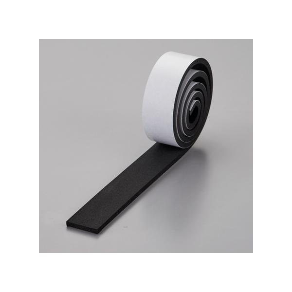 梱包用品 テープ用品 すきまテープ ●反発弾性に優れ加工性の良いゴムスポンジです。●防振・防音対策に。●戸当たりに。●台車の衝突防止に。●色：黒●幅(mm)：30●長さ(m)：1●厚さ(mm)：5●使用温度範囲(℃)：−20℃〜+60●取付...