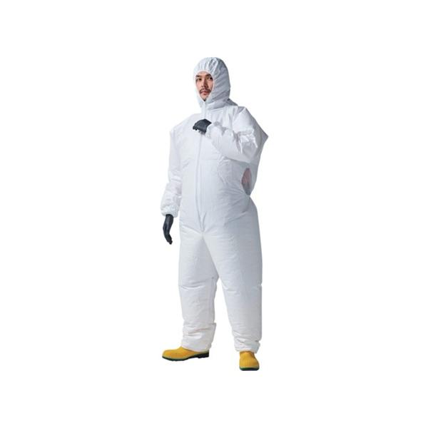 保護具 保護服・防護服 使い捨て保護服 ●暑熱対策品として幅広く使用されている電動ファン付き作業服を着用したまま、その性能を損なわずに汚れを防止します。●・電動ファン付き作業服の汚れ防止用●・清掃、塗装、機械整備、建設現場、解体工事、自動車...