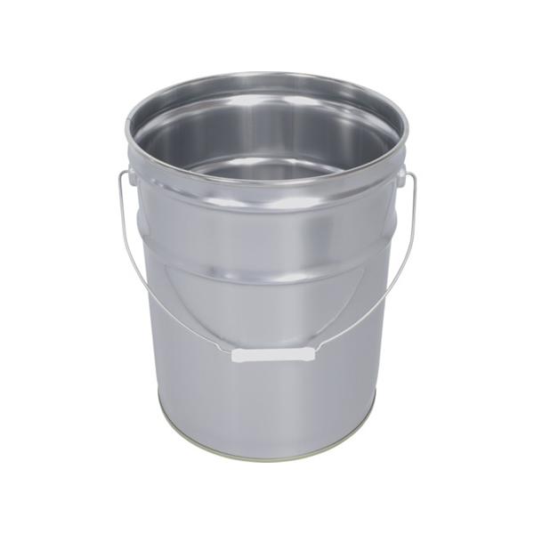 研究用品 ボトル・容器 ペール缶 ●重ねての保管が可能です。●様々な工具・材料・部品などの保管に。●容量(L)：20●色：金属色●直径(mm)：約300●内径(mm)：約285●高さ(mm)：約365●適合フタ：ニス引きペール缶２０Ｌ用　フ...