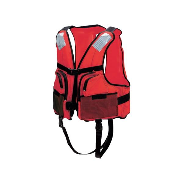 環境改善用品 防災・防犯用品 避難用品 ●抜け防止の股ベルトとポケットがついています。●浮力材を取り外して洗濯可能です。●小型船舶用法定備品として。●河川での安全対策に。●色：レッド●桜マーク付き TYPE A●浮力8.0kg●国土交通省型...