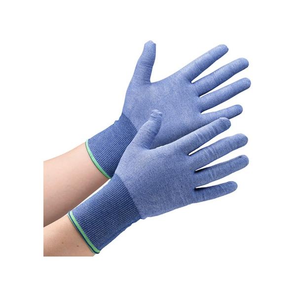 保護具 作業手袋 耐切創手袋 ●ポリエチレン繊維とナノフロント(R)(帝人フロンティア(株)の超極細ポリエステルナノファイバー)による１８ゲージのシームレス編み手袋です。●ポリエチレン繊維と鉱物の配合で、１８ゲージという極薄手ながらカットレ...