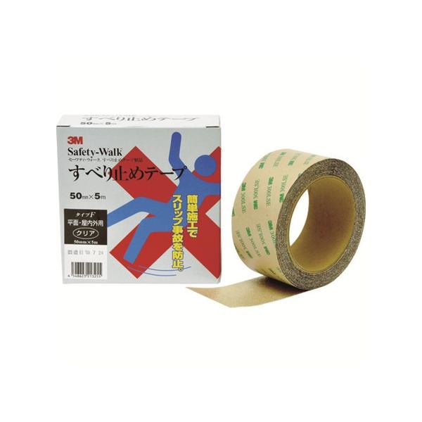 梱包用品 テープ用品 すべり止めテープ ●床のイメージを損なわないクリアタイプ平面用の滑り止めテープです。●建物の意匠性を重視されるお客様に特におすすめです。●耐水性に優れた粘着剤なので、浴室の床(タイル)にも適しています。●屋内・屋外兼用...