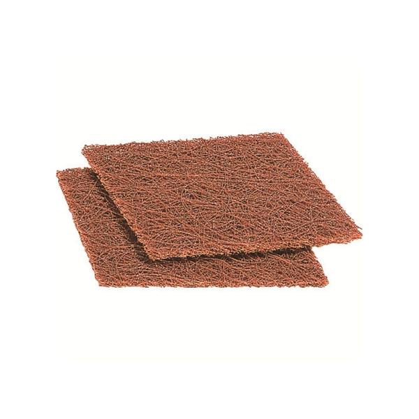 清掃・衛生用品 清掃用品 たわし ●耐熱温度220℃のグリドルクリーニング用パッドです。●熱に強いグラスファイバー製なので営業時間中でも温度を下げずに作業ができます。●研ぎ汁が出ず、洗剤を使わないので作業後にすすぐ必要がありません。●色：茶...