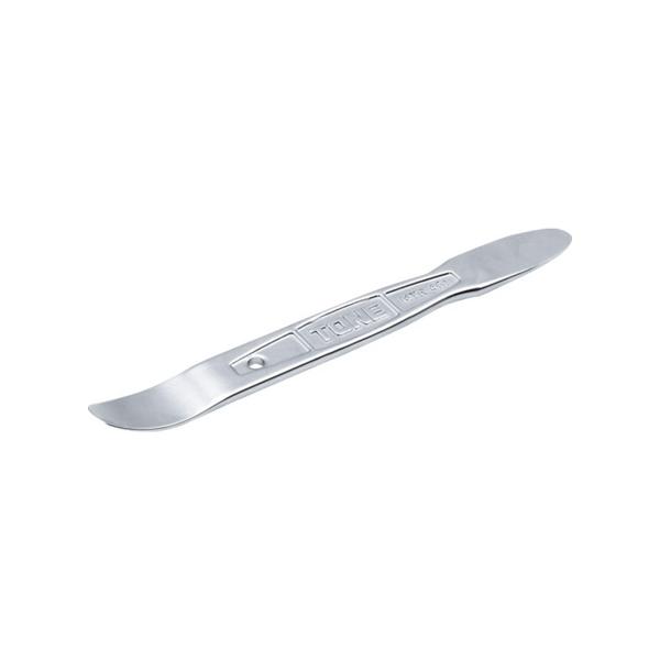 手作業工具 車輌整備用品 車輌内装用工具 ●薄い先端部分が狭い隙間に入り込み、しならずダイレクトに力を伝えます。●自動車の内張りやパネル、クリップ等を取り外す際に便利な金属製のリムーバーです。●自動車の内張りやパネル、クリップ等を取り外すの...