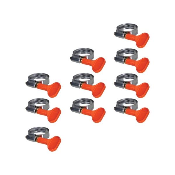 園芸用品 ホース・散水用品 ホースバンド ●樹脂製ハンドルのため締め付けが非常に簡単です。●工具が不要で使いやすい手締めタイプです。●一般工場、自動車関連はもちろん、あらゆる配管の締付に。●吐出口・継手などに差し込んだホースの抜け防止・固定...