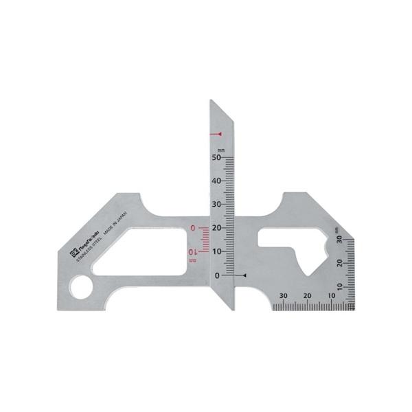 測定・計測用品 測定工具 ゲージ ●溶接の余盛・すみ肉・脚長などの測定が1つでできるのが当社の溶接ゲージです。●各溶接ゲージには下記の特長があります。WG-1：余盛・すみ肉・脚長などが測定できる標準的な溶接ゲージ。WG-2：WGー1にアンダ...
