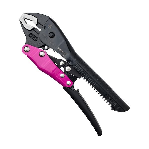 手作業工具 プライヤー・ニッパ・ピンセット 小ねじプライヤー ●「PINK&amp;BLACK」シリーズ。●オートアジャスト+イージーリリース、ネジザウルス機能付きバイスプライヤーです。●オートアジャスト機能搭載で、開き幅の調整が不要です。...