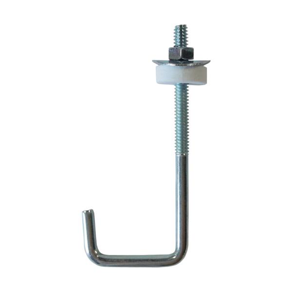 金物・建築資材 建築資材 波板 ●亀座・白スポンジセットです。●パイプと波板・トタンなどの固定に。●長さ(mm)：90●チャンネルボルトセット　1／4X30X90　50本入り●スチール●ユニクロメッキ