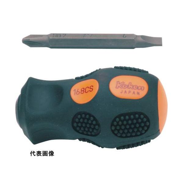 手作業工具 ドライバー・六角棒レンチ 差替式ドライバー ●差替えドライバーです。●刃先：［［＋］］No.2［［−］］6●軸長(mm)：65●全長(mm)：86●タイプ：スタビータイプ●No.2、No.6●特殊鋼・グリップ：樹脂・ゴム