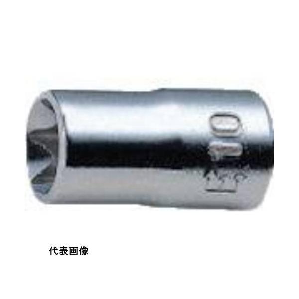 手作業工具 ソケットレンチ ヘキサゴンソケット ●差込角(mm)：6.35●対辺寸法(mm)：E8●全長(mm)：22●対辺(mm)：E8