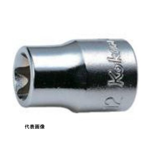 手作業工具 ソケットレンチ ヘキサゴンソケット ●差込角(mm)：9.5●対辺寸法(mm)：E12●全長(mm)：26●対辺(mm)：E12