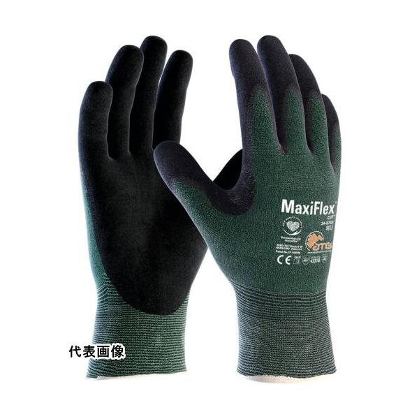 保護具 作業手袋 耐切創手袋 ●特許取得のマイクロ発泡ニトリルコーティングは熱と蒸れを360°全方向から放出し、手の温度を最適に保ちます。●独自の特殊高機能繊維により耐切創と快適性を両立しています。●親指と人差し指間の指又を補強することで耐...