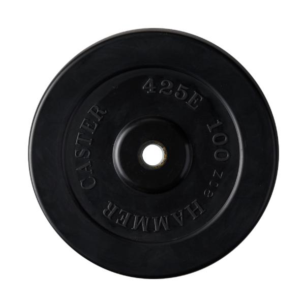 金物・建築資材 キャスター プレート式ゴム車 ●オーソドックスな樹脂ブッシュ入りゴム一体車輪です。●Ｅシリーズに使用する車輪。●車輪径D(mm)：100●車輪幅(mm)：27●タイプ：車輪のみ●ボス幅B(mm)：30●穴径(mm)：8.3●...