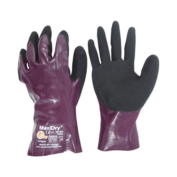 保護具 作業手袋 ニトリルゴム手袋 ●ハイグレードニトリルコーティングによる優れた耐水・耐油機能に加え、指先感覚にも優れた手袋です。●高い伸縮性のある手首部が手にぴったり沿って保持し、手袋が手からずれるのを防ぎます。●マイクロカップ・ノンス...