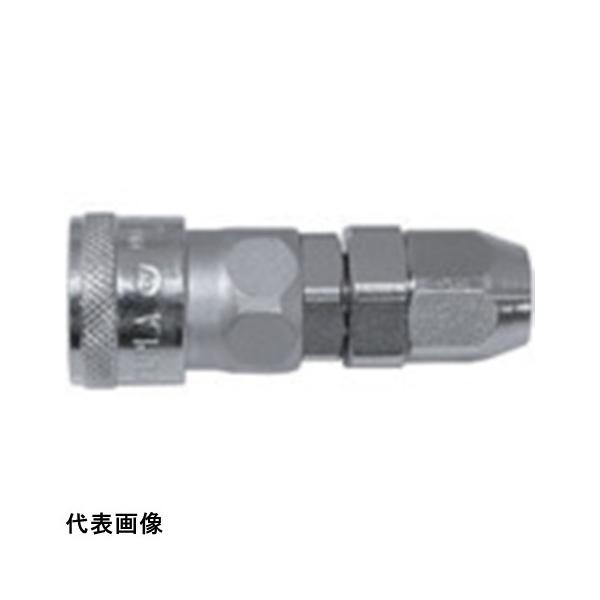 空圧用品 流体継手・チューブ 金属カップリング ●ボールベアリング式スイベル機構で、ホースのねじれがなく、手に掛かる負担を軽減します。●「ハイカプラ」タイプとハイカプラ200タイプでシリーズ化。ホース折れを防止するスプリングナット付きも用意...