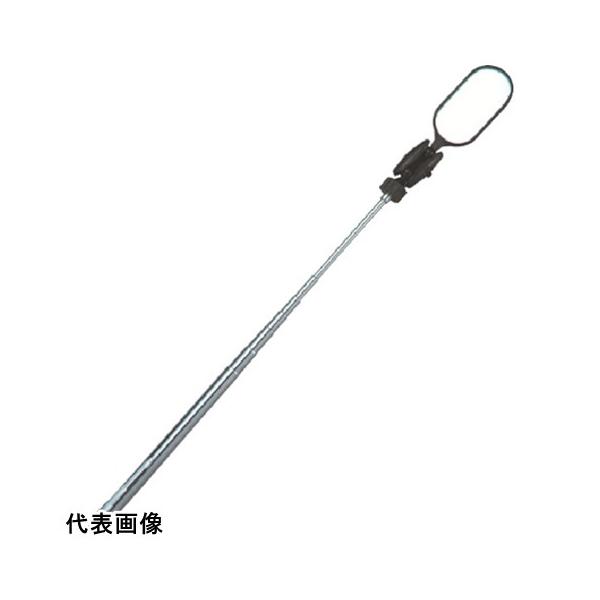 測定・計測用品 光学・精密測定機器 ルーペ ●鏡の角度を自由に変える事ができます。●柄が伸縮出来ます。●見えにくい、狭い箇所の点検・観察に使用●倍率(倍)：2●レンズ寸法(mm)：25×50●全長(mm)：140〜600●形状：楕円形●アン...
