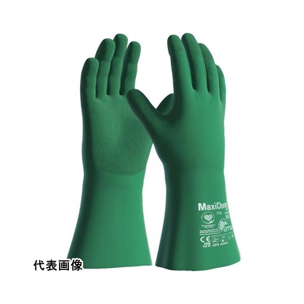 保護具 作業手袋 耐薬品・耐溶剤手袋 ●独自のコーティング技術により、優れた撥水性と耐薬品性を備えた手袋です。●独自の特殊高機能繊維により耐切創と快適性を両立しています。●袖部が手首にしっかりフィットすることで指先のズレを防ぎ、作業性を高め...